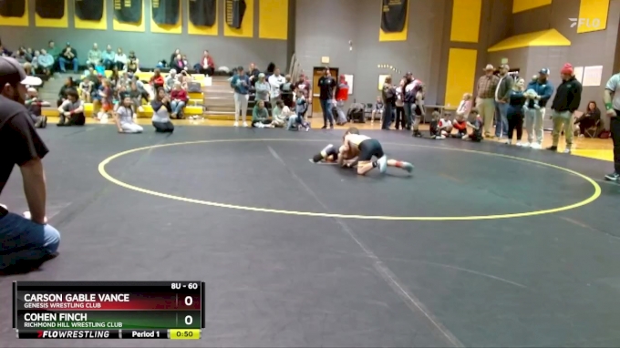 60 lbs Round 1 - Cohen Finch, Richmond Hill Wrestling Club vs Carson ...