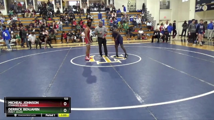 122 lbs Cons. Round 3 - Derrick Benjamin, Percy Julian vs Micheal ...
