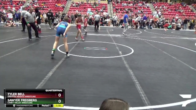 84 lbs Quarterfinal - Tyler Bell, Greater Heights Wrestling vs Sawyer ...