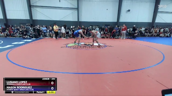 215 lbs Champ. Round 1 - Lusiano Lopez, Peninsula Wrestling Club vs ...