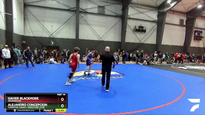 125 lbs Quarterfinal - Xavier Blackmore, Washington vs Alejandro ...