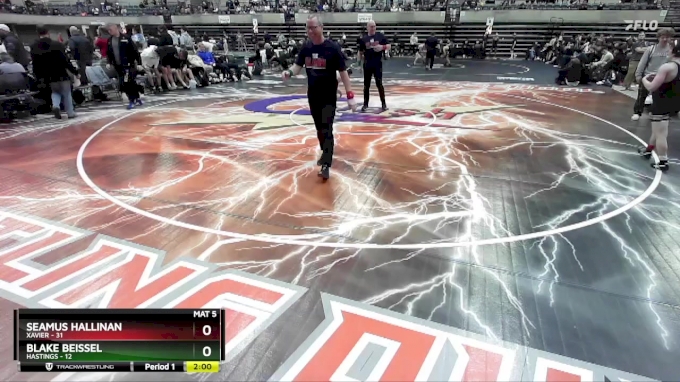 121 lbs Round 3 (4 Team) - Blake Beissel, Hastings vs Seamus Hallinan ...