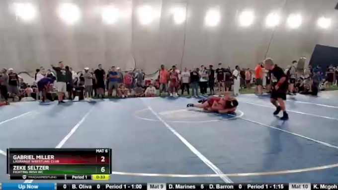 135 lbs Champ. Round 3 - Zeke Seltzer, Fighting Irish WC vs Gabriel ...