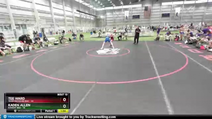 132 lbs Placement Matches (8 Team) - Tee Ward, Team Michigan Red vs ...