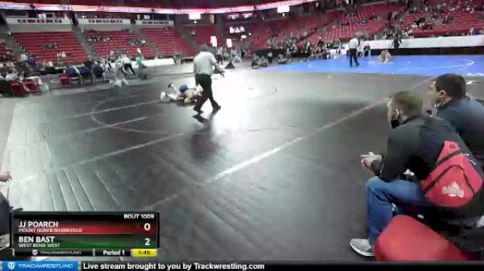 D1-113 lbs Champ. Round 1 - Ben Bast, West Bend West vs JJ Poarch ...