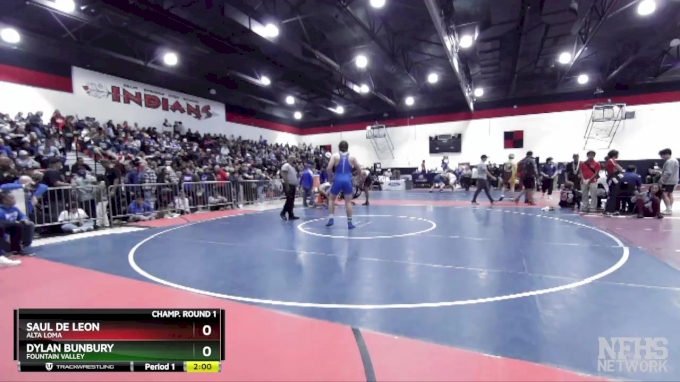 285 lbs Champ. Round 1 - Saul De Leon, Alta Loma vs Dylan Bunbury ...