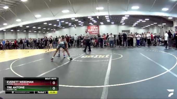 106 lbs Quarterfinal - Tre Antoine, Hornet WC vs Everett Weedman ...