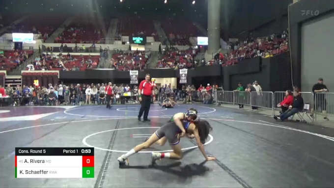 109 lbs Cons. Round 5 - Aramis Rivera, Montana Disciples vs Kale ...