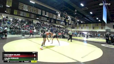 132 lbs Champ. Round 2 - Matthew Valdez, Clovis West vs Caleb Morales ...