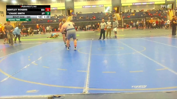 285 lbs Cons. Round 3 - Chase Smith, Apprentice School vs Bentley ...