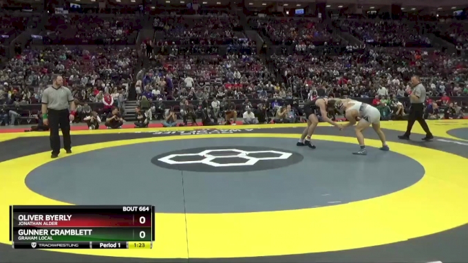 D2-165 lbs 1st Place Match - Gunner Cramblett, Graham Local vs Oliver ...