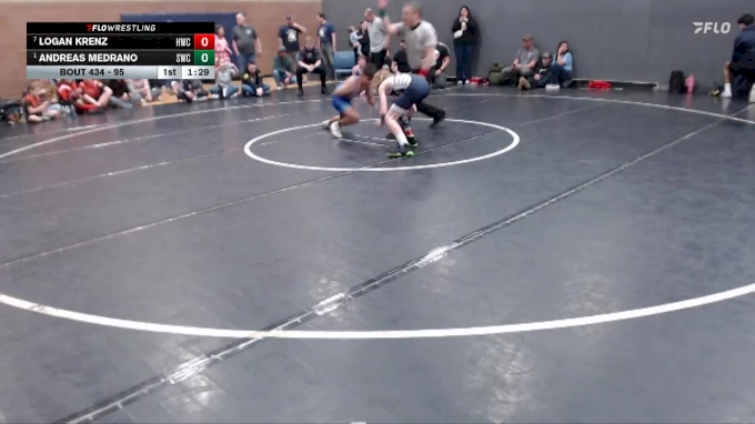 95 lbs 1st Place Match - Andreas Medrano, Suples Wrestling Club vs Logan Krenz, Hawk Wrestling Club