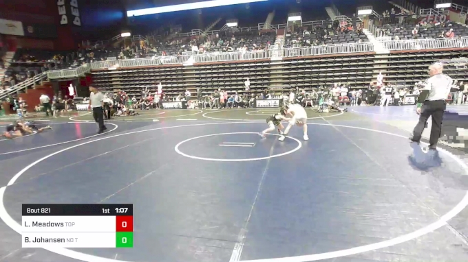 90 lbs Semifinal - Landon Meadows, Top Notch vs Beckett Johansen, No Team