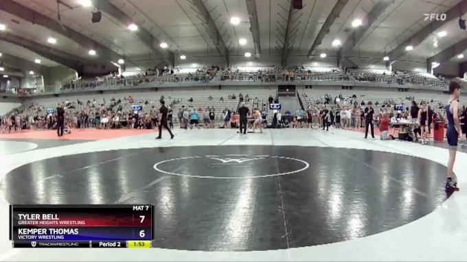 87 lbs Round 4 - Tyler Bell, Greater Heights Wrestling vs Kemper Thomas ...