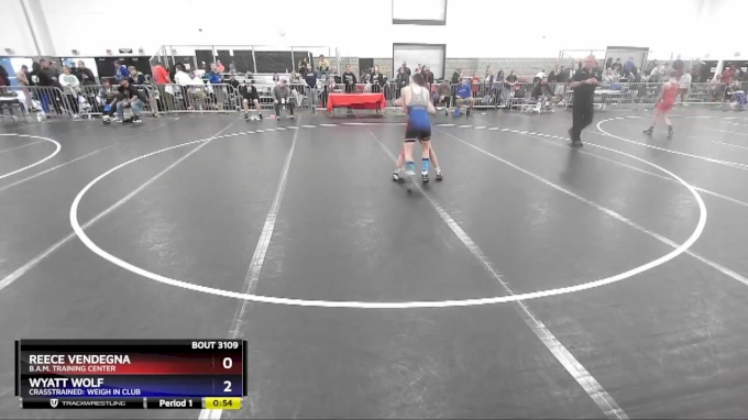 97 lbs Semifinal - Reece Vendegna, B.A.M. Training Center vs Wyatt Wolf ...