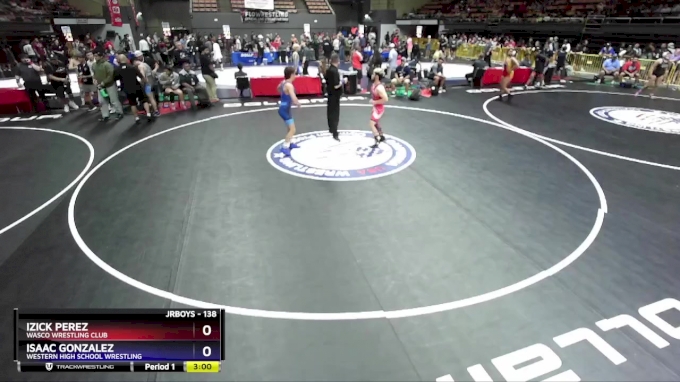 138 lbs Champ. Round 2 - Izick Perez, Wasco Wrestling Club vs Isaac ...