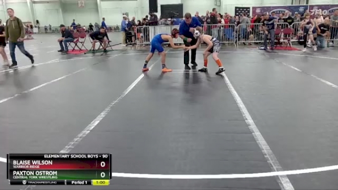 90 lbs Round 1 - Blaise Wilson, Warrior Ridge vs Paxton Ostrom, Central ...