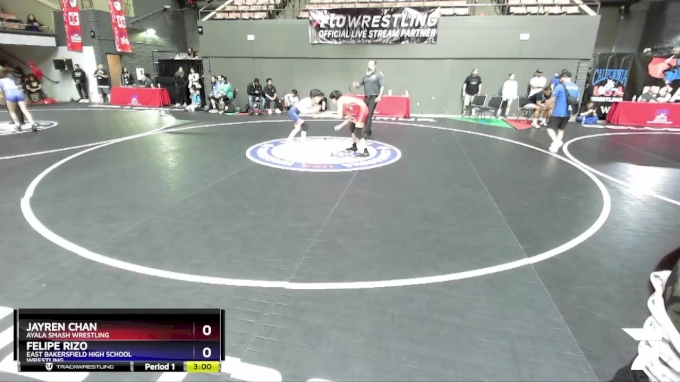 106 lbs Champ. Round 1 - Jayren Chan, Ayala Smash Wrestling vs Felipe ...