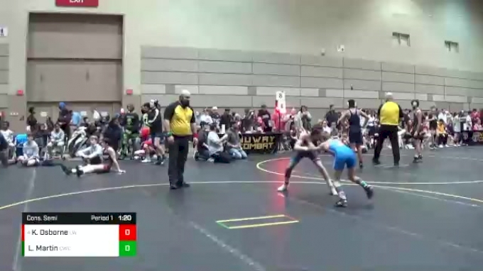 85 lbs Cons. Semi - Kody Osborne, Rocket Trained Wc vs Layne Martin ...