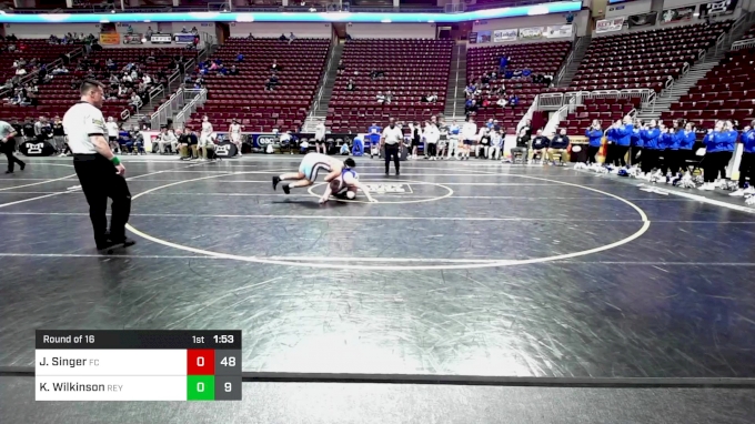 215 lbs Round Of 16 - Jason Singer, Faith Christian Acad. vs Kolton ...