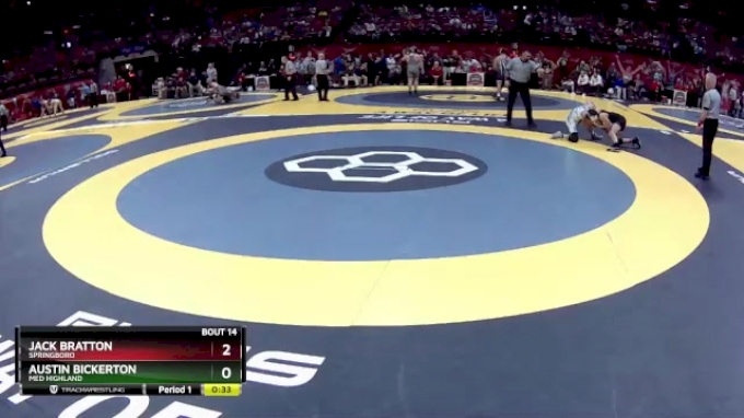 D1-113 lbs Cons. Round 2 - Austin Bickerton, Med Highland vs Jack ...