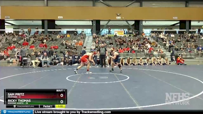 285 lbs Quarterfinals (8 Team) - Ricky Thomas, Edmond North vs Sam ...