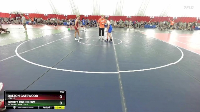 113 lbs Semis & Wb (16 Team) - Brody Brunkow, WCAABE Knights vs Dalton ...
