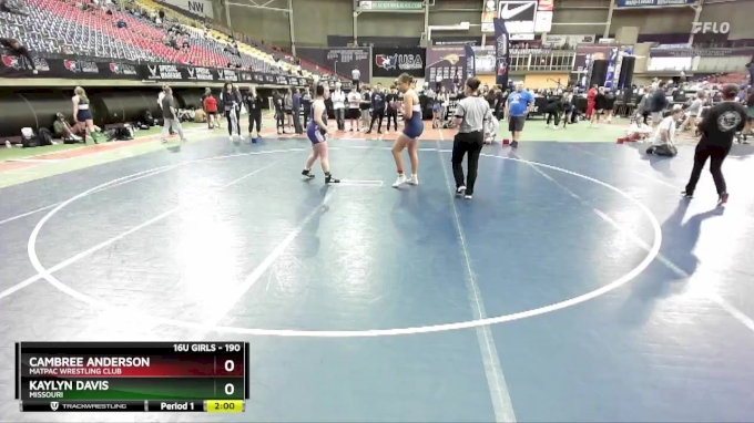 190 lbs Quarterfinal - Kaylyn Davis, Missouri vs Cambree Anderson ...