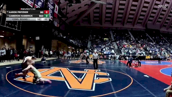 4A-175 lbs Cons. Round 1 - Aaron Pritzker, Benedictine Military School ...