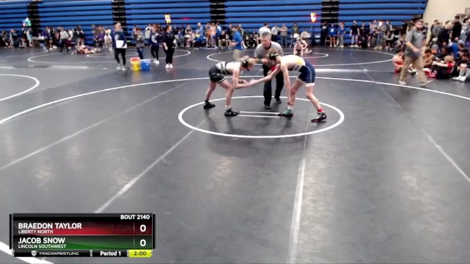 132 lbs Round 6 - Jacob Snow, Lincoln Southwest vs Braedon Taylor ...