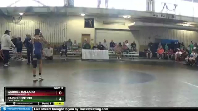 97 lbs Placement Matches (8 Team) - Gabriel Ballard, Pennsylvania Red ...