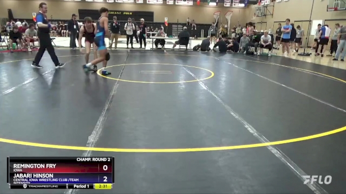 144 lbs Champ. Round 2 - Remington Fry, Iowa vs Jabari Hinson, Central ...