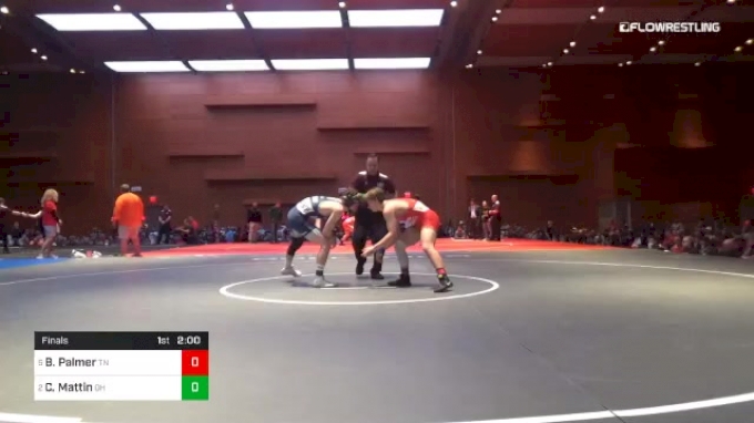 132 lbs Final - Brayden Palmer, TN vs Cole Mattin, OH