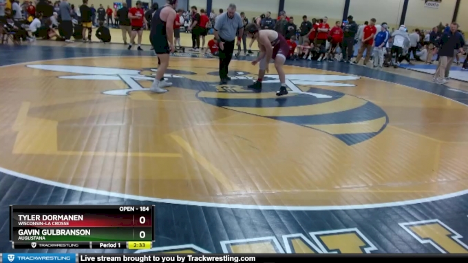 184 lbs Round 1 - Gavin Gulbranson, Augustana vs Tyler Dormanen ...