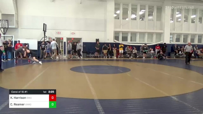 141 lbs Consi Of 16 #1 - Khamani Harrison, Gardner-Webb vs Caden Reamer ...