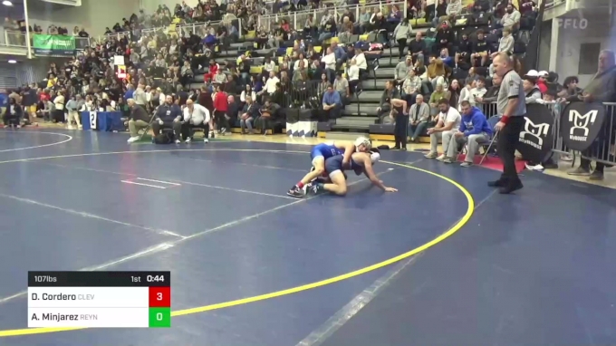 107 lbs Consy 2 - Domonic Cordero, Cleveland-TN vs Angelo Minjarez ...