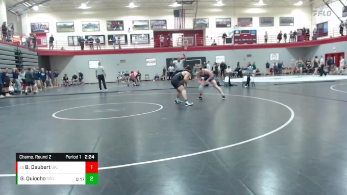 133 lbs Champ. Round 2 - Byron Daubert, Pitt.-Johnstown vs Gavin ...