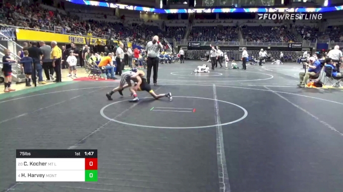 75 lbs Round Of 16 - Calvin Kocher, Mt Lebanon vs Hunter Harvey ...
