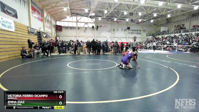 125 (127) Cons. Round 3 - Emma Diaz, College Park vs Victoria Fierro ...