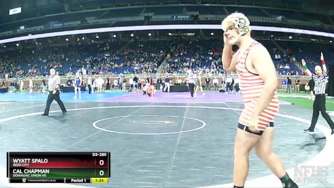 D3-285 lbs Semifinal - Wyatt Spalo, Reed City vs Cal Chapman, Dowagiac ...