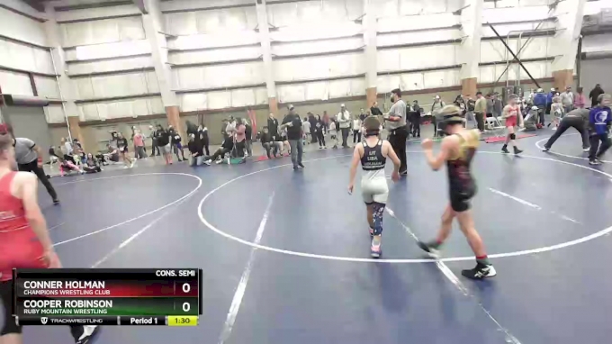88 lbs Cons. Semi - Conner Holman, Champions Wrestling Club vs Cooper ...