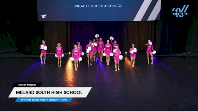 Millard South High School [2025 Small Varsity Division I - Pom Prelims ...