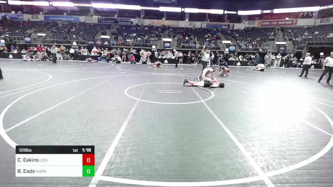 128 lbs Consi Of 4 - Carter Eakins, Con-Kids vs Blake Eads, Marksmen ...