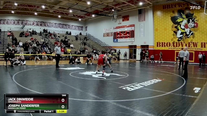 144 lbs 1st Place Match - Joseph Sanderfer, Massillon Perry vs Jack ...