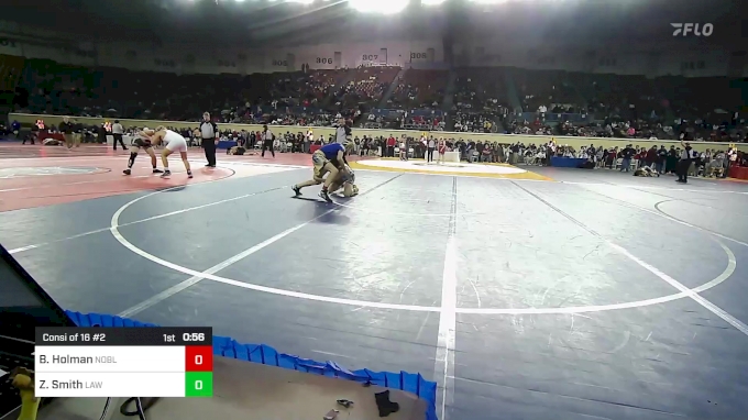 140 lbs Consi Of 16 #2 - Brandon Holman, Noble MS vs Zayden Smith ...