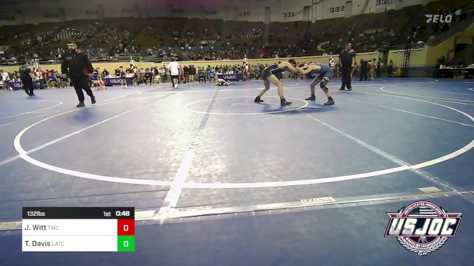 132 lbs Consi Of 8 #2 - Jackson Witt, Tuttle Wrestling Club vs TJ Davis ...