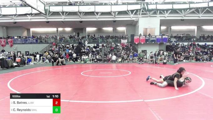 100 lbs Quarterfinal - Selena Batres, Jonathan Law vs Clara Reynolds ...