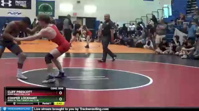 152 lbs Cons. Semi - Cliff Prescott, NOVA Wrestling Club vs Cooper ...