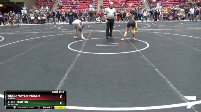 95 lbs Champ. Round 2 - Luke Martin, Brawlers vs Hugo Mayer-Moser, SlyFox