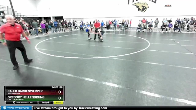 106 lbs Champ. Round 2 - Caleb Bardenwerper, Watertown vs Gregory ...